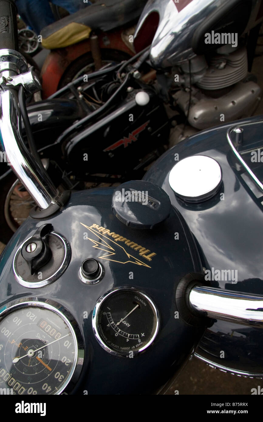 Instrument cluster on a Triumph Thunderbird motorbike Stock Photo - Alamy