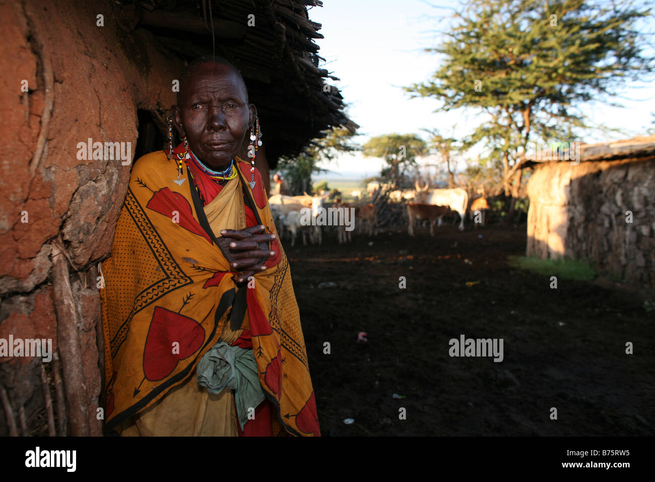 Wall of maasai house hi-res stock photography and images - Alamy