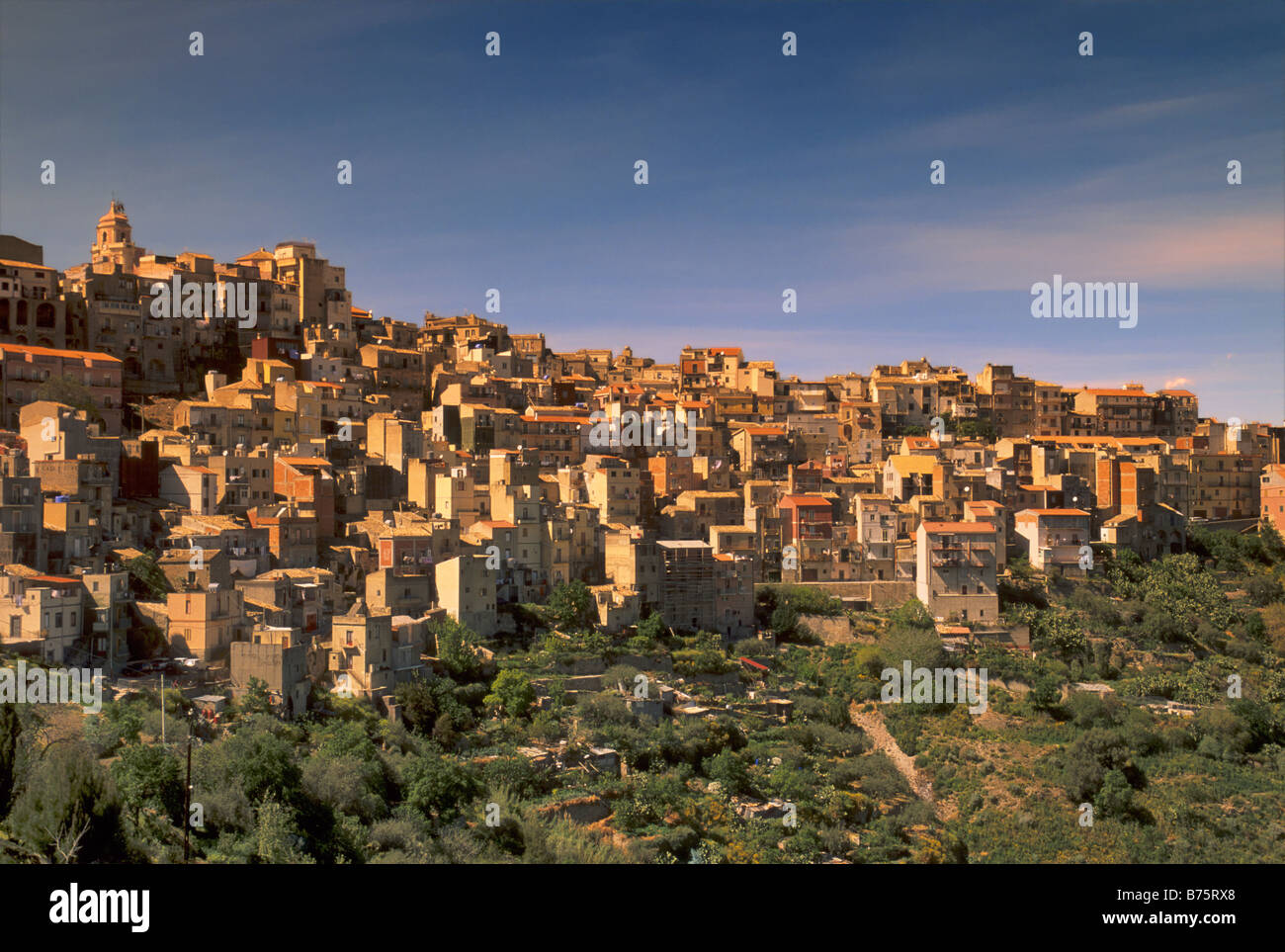 Hill town of Centuripe Sicily Italy Stock Photo - Alamy