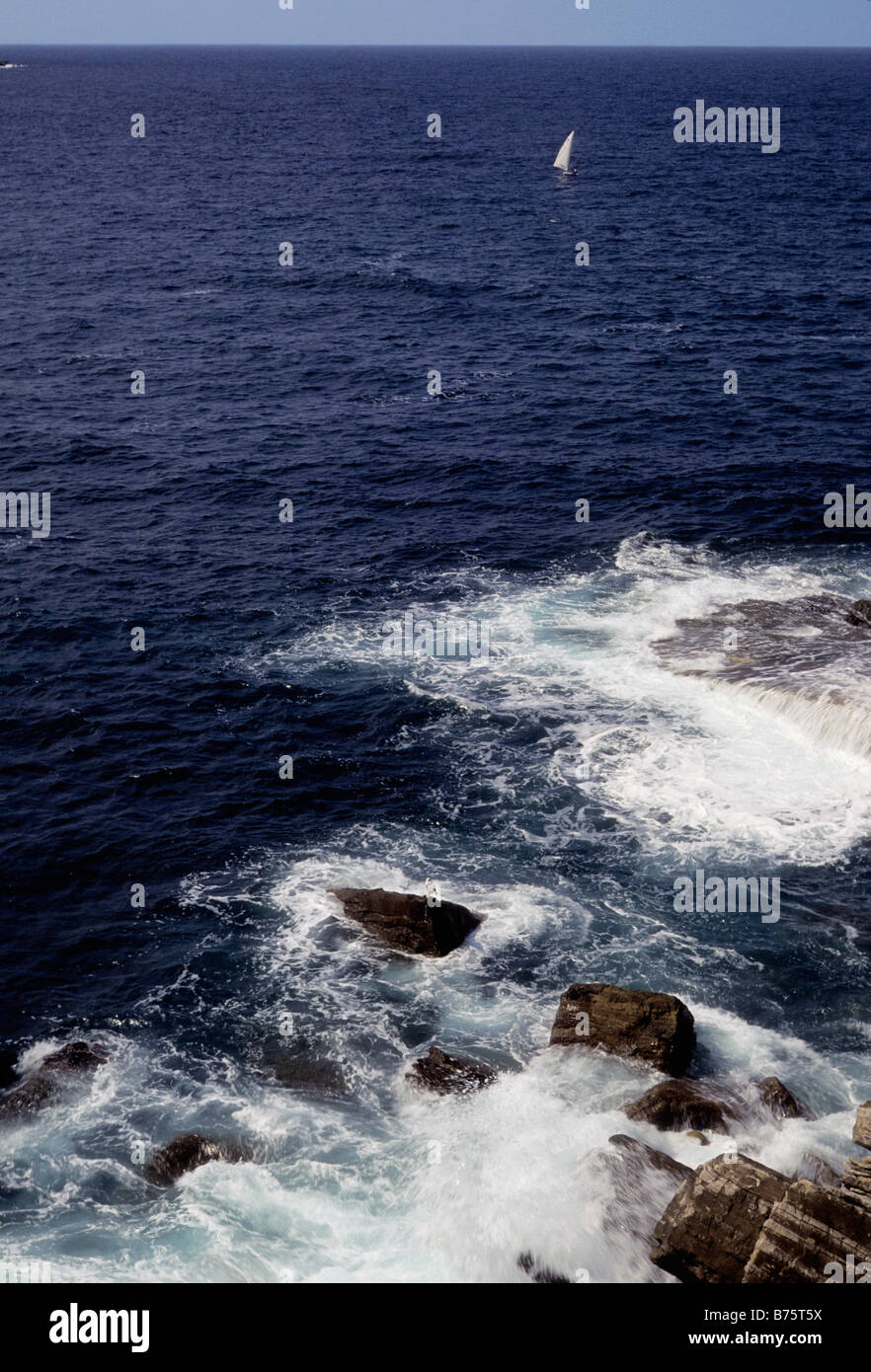 Europe Spain San Sebastian Bay of Biscay. Coast Stock Photo - Alamy