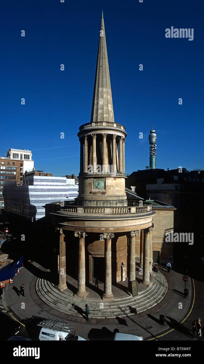 All Souls Church, Langham Place, London Stock Photo - Alamy