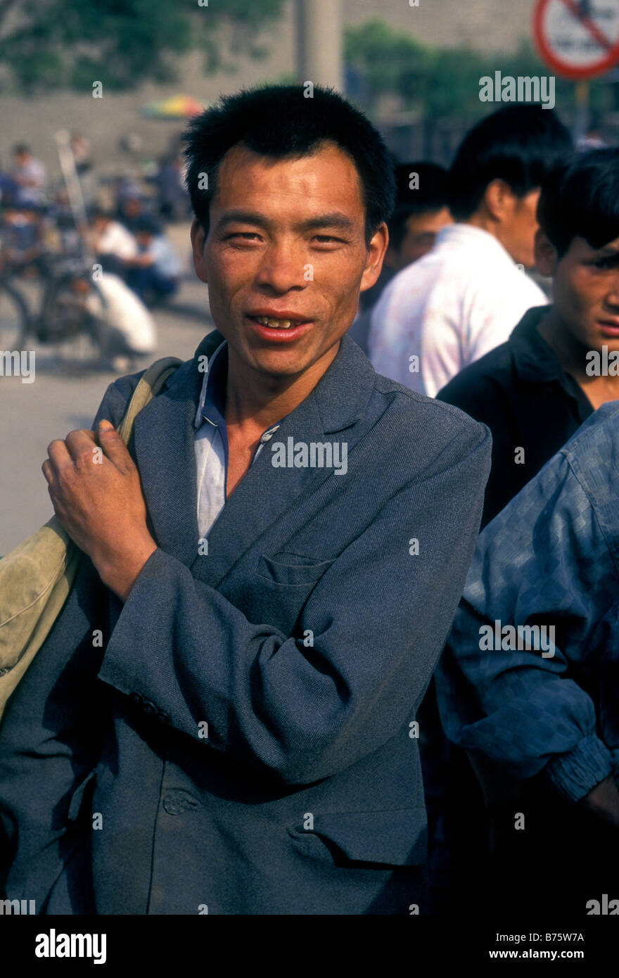 1, one, Chinese man, Chinese, man, adult man, eye contact, front Stock ...