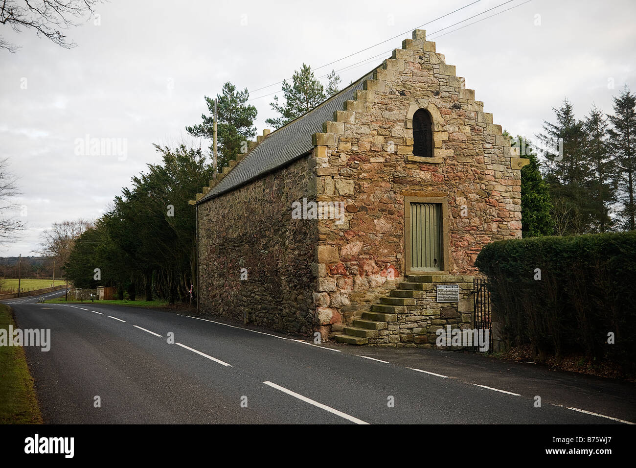 Tithe barn foulden scottish borders architecture hi-res stock ...