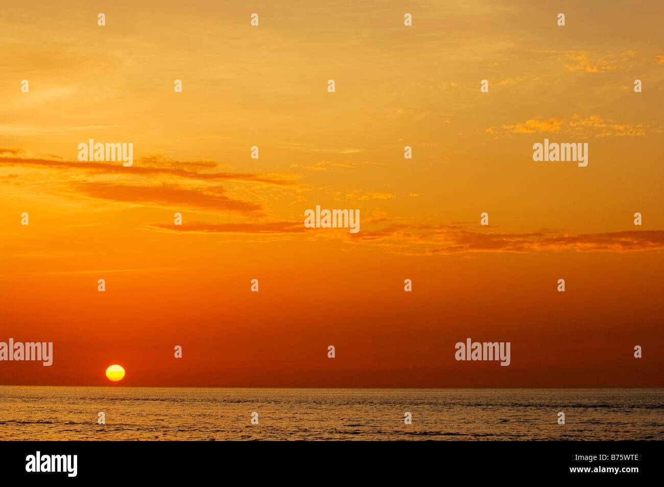 Sunset over the sea, Florida Keys, Florida, USA Stock Photo - Alamy