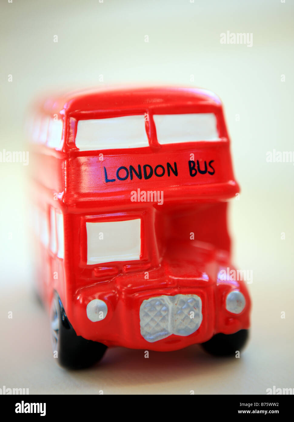Toy London bus Stock Photo - Alamy