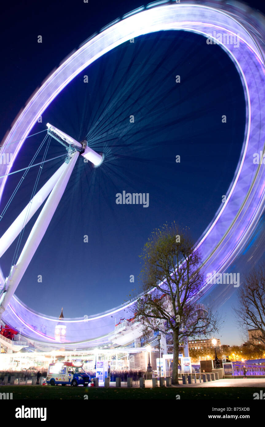 The London Eye at night Stock Photo - Alamy