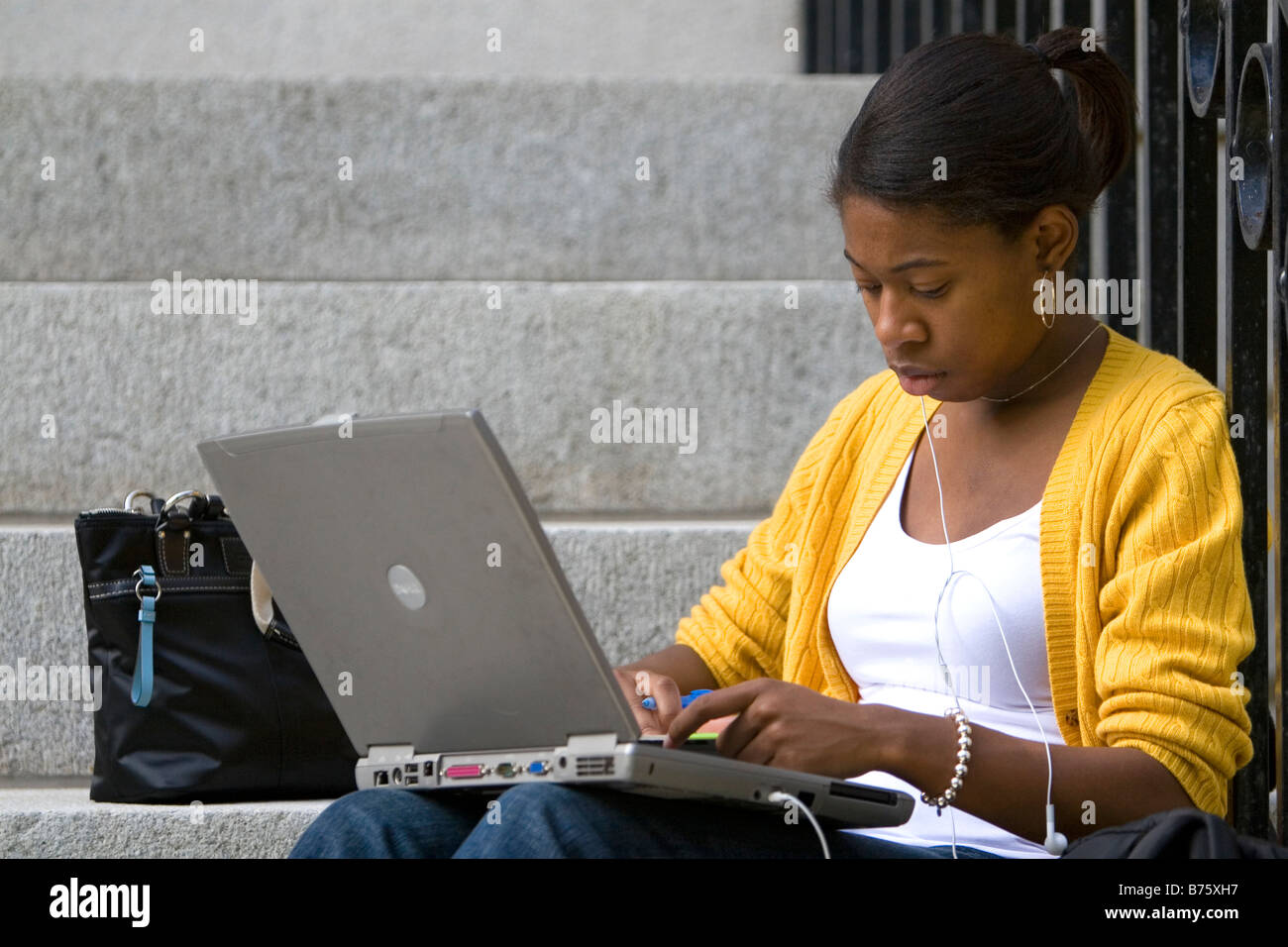 Harvard University Students Studying