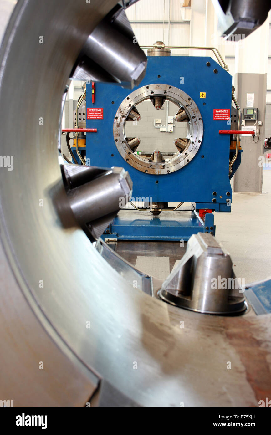 looking through the centre of a torque setting machine Stock Photo - Alamy