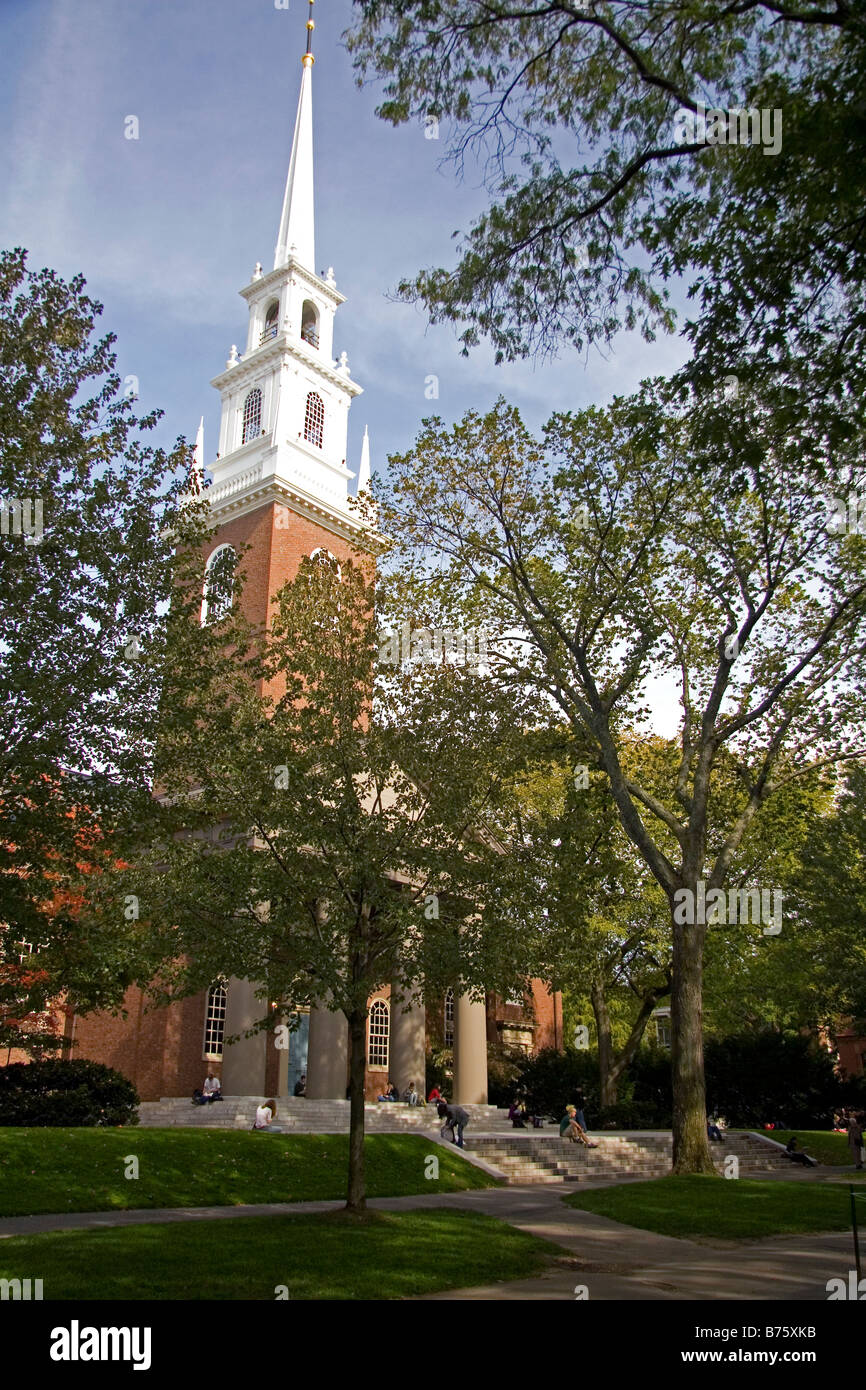 The Memorial Church located in Harvard Yard at Harvard University in ...