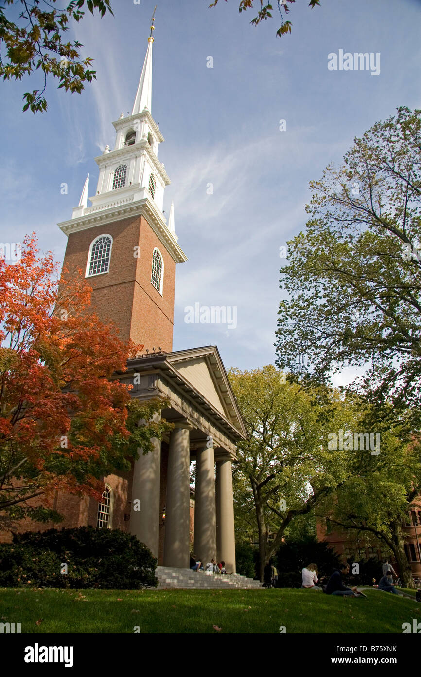The Memorial Church located in Harvard Yard at Harvard University in ...