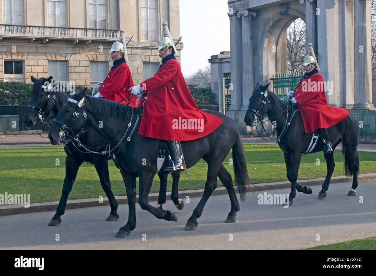 The Royal Mounted Household Cavalry in London, England UK Stock Photo ...