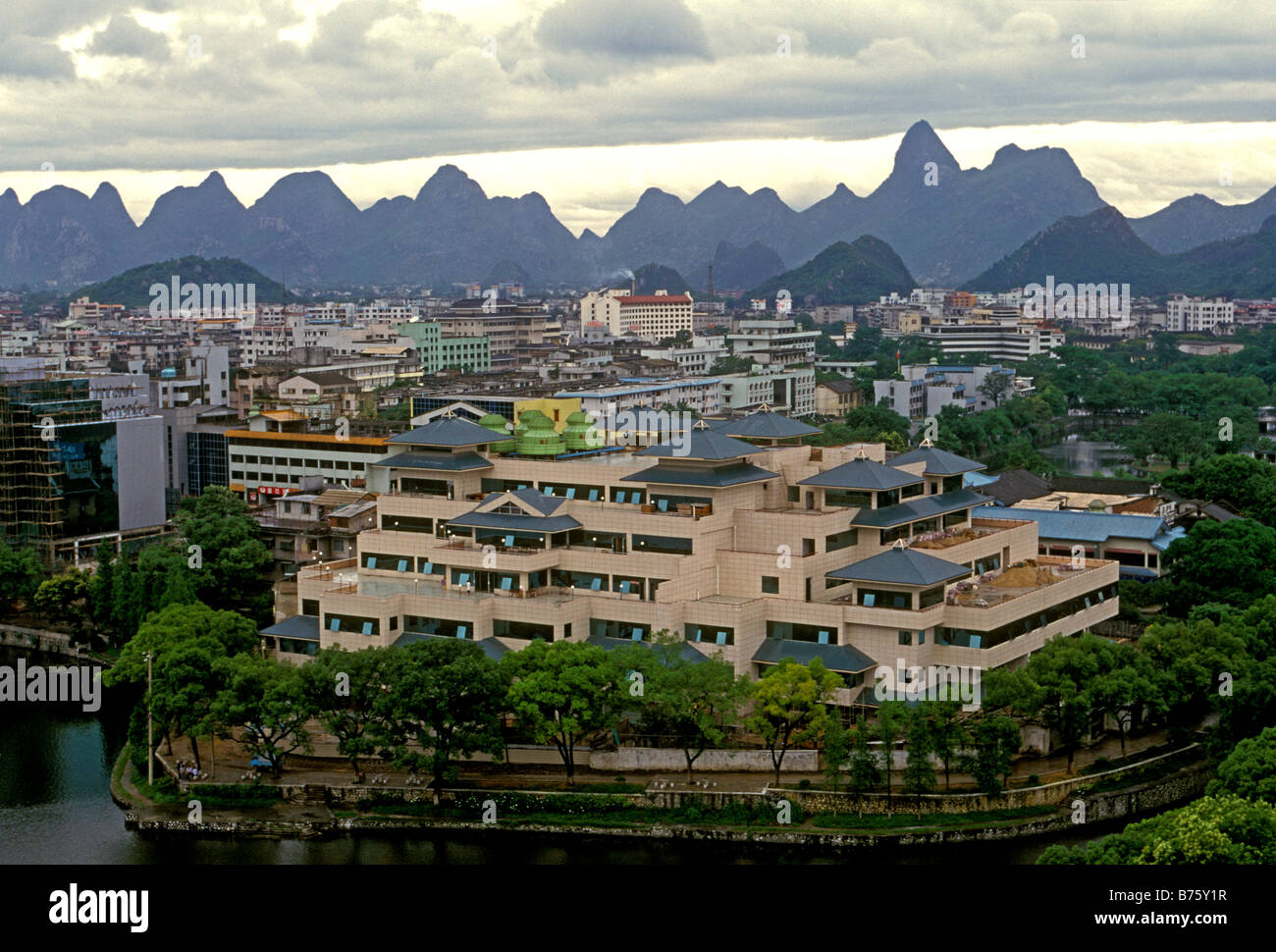 Limestone karst peaks Guilin Guangxi Province China Asia Stock Photo ...
