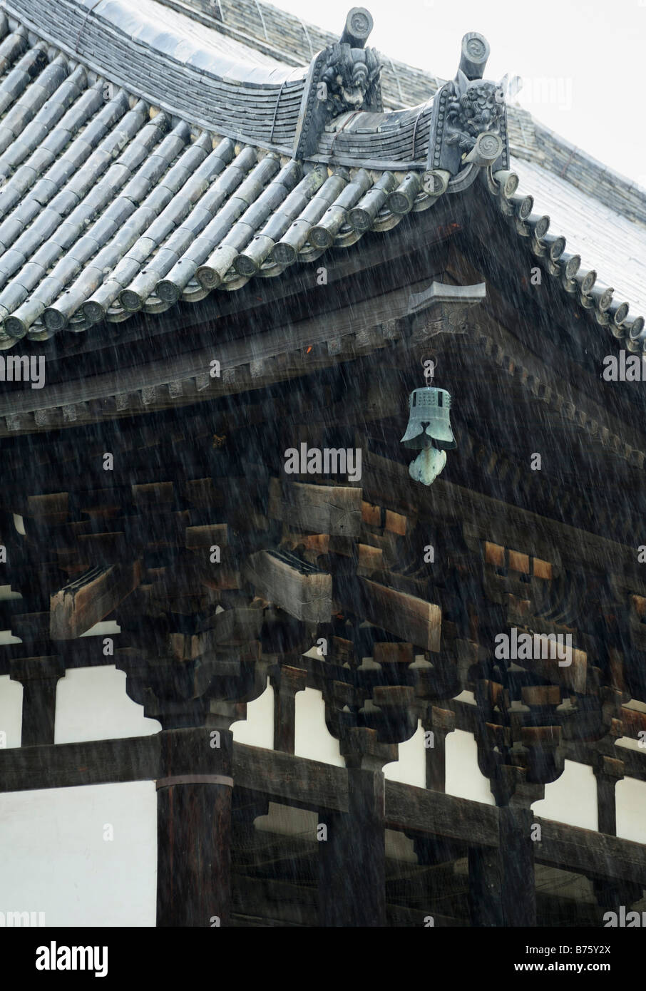 Todai Ji temple under the rain, Nara JP Stock Photo - Alamy