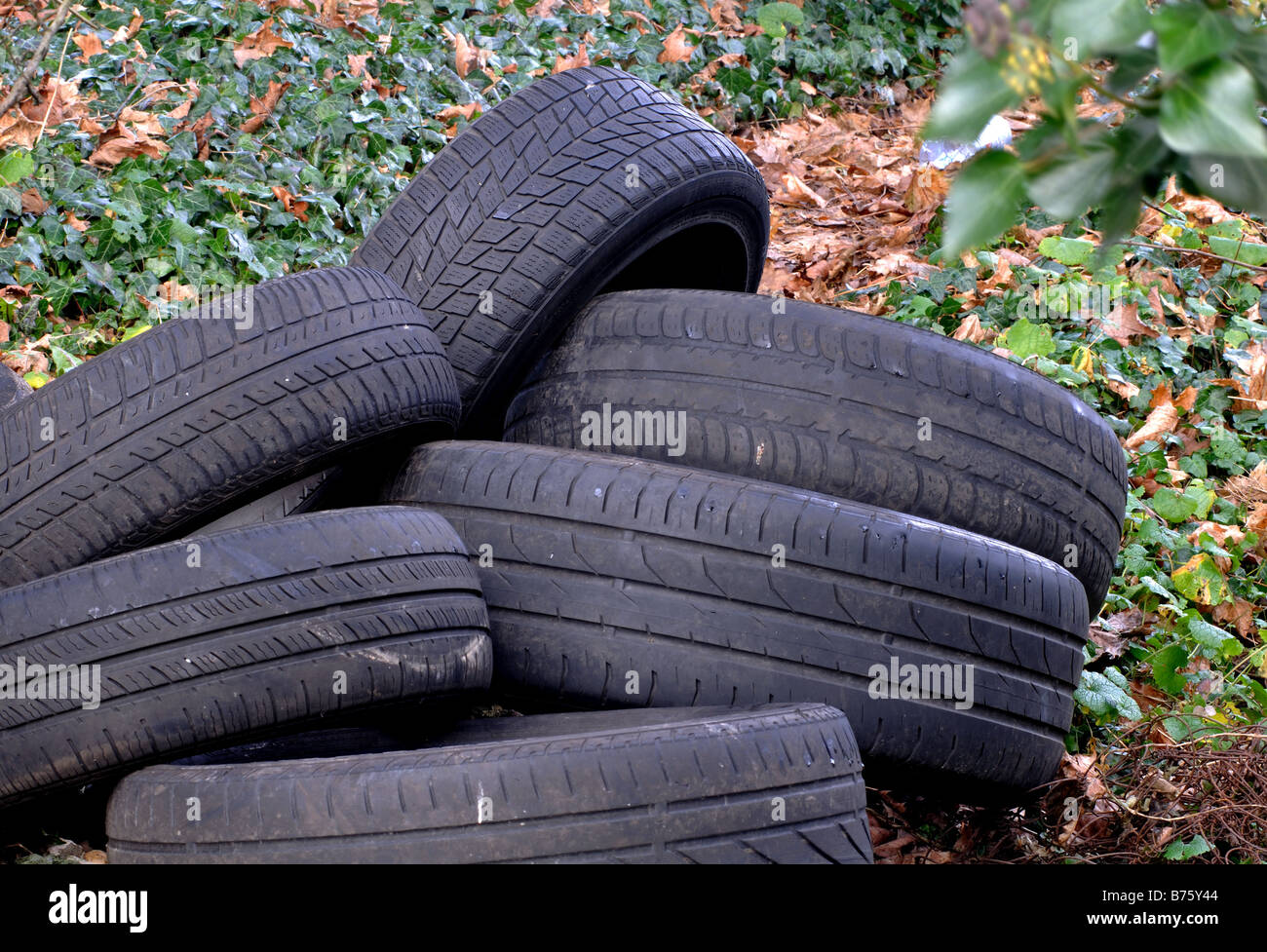 Old car tyres hi-res stock photography and images - Alamy