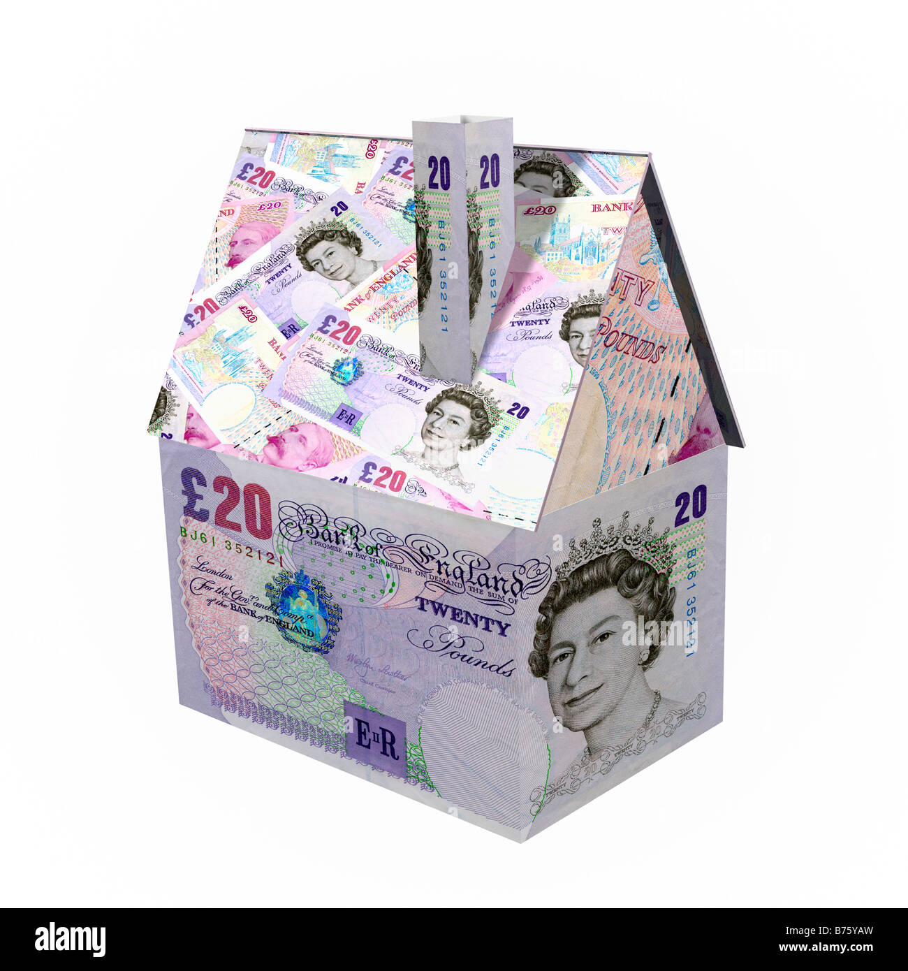 British uk 20 pound notes hi-res stock photography and images - Alamy