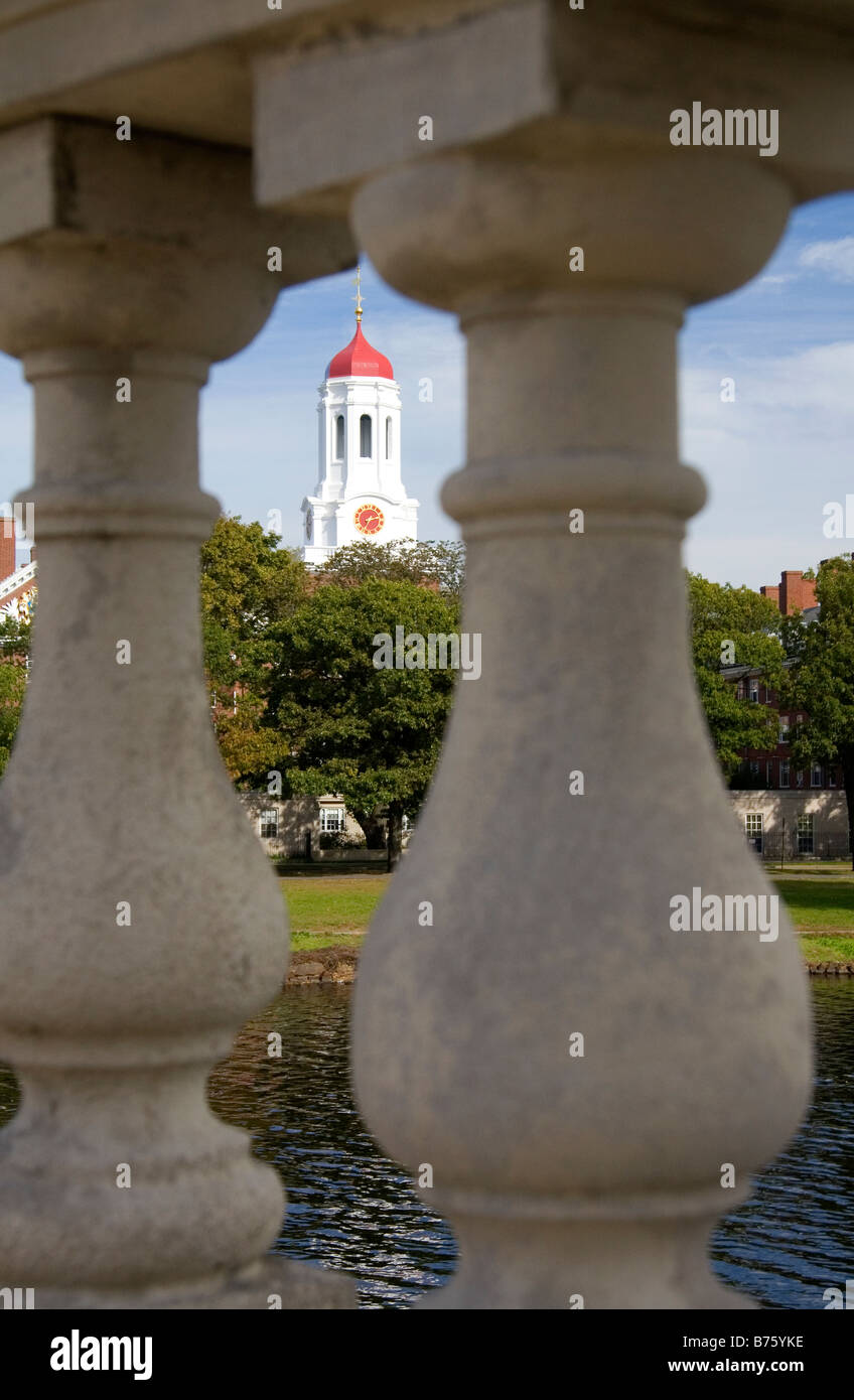View of the campus of Harvard University through the John W Weeks ...