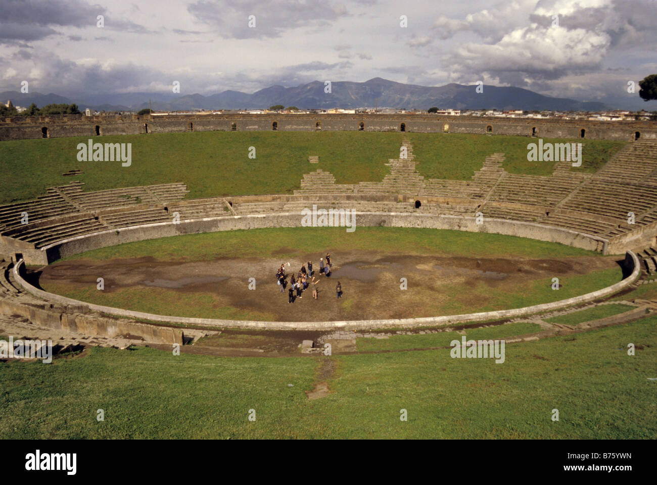 Amphitheater in Pompeii Italy Stock Photo - Alamy