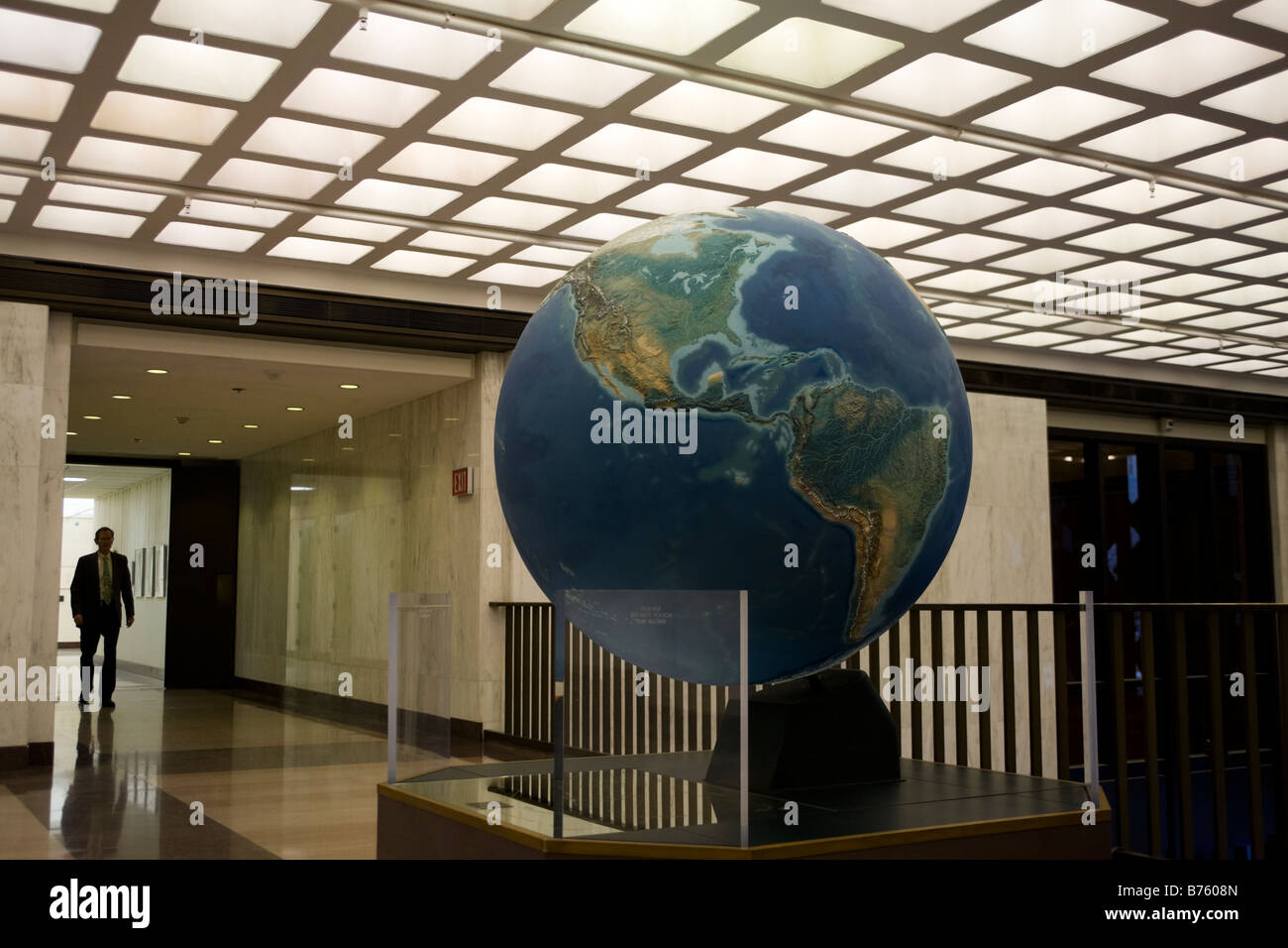 Wold globe at Library of Congress, James Madison building - Washington ...