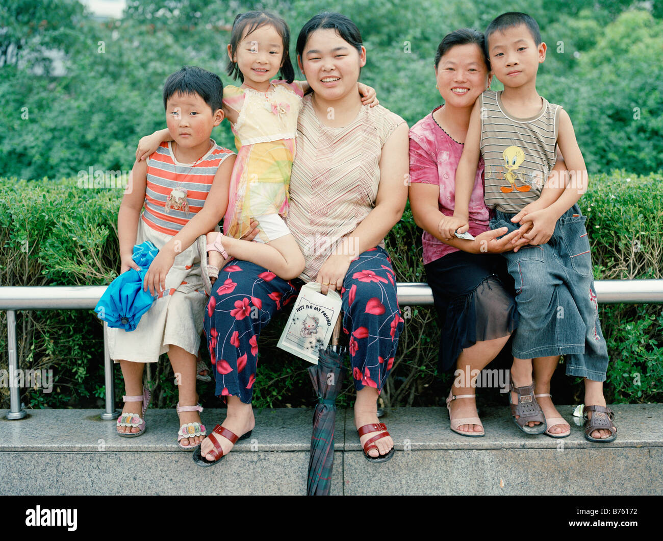 A portrait of a Chinese family in Shanghai,China Stock Photo - Alamy