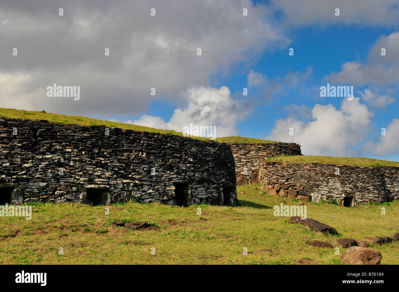 Orongo is a stone village and ceremonial center at the southwestern tip ...