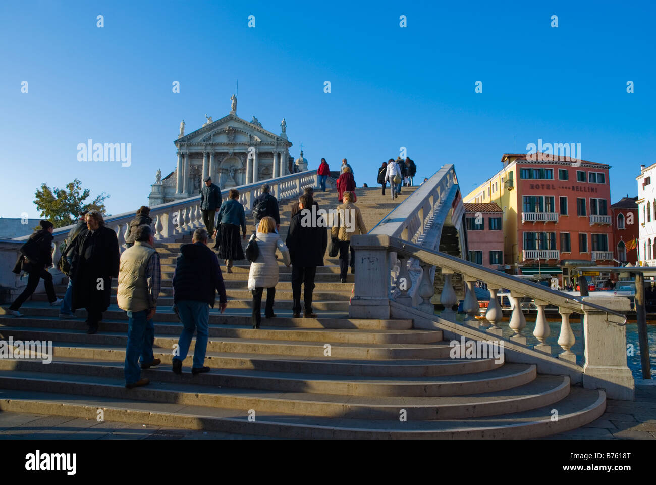 Ponte Scalzi bridge in Cannaregio district of Venice Italy Europe Stock ...