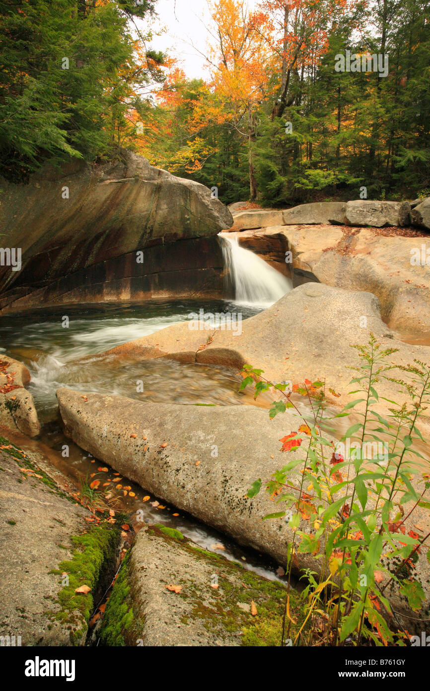 The Basin, Franconia Notch, White Mountains, New Hampshire, USA Stock ...