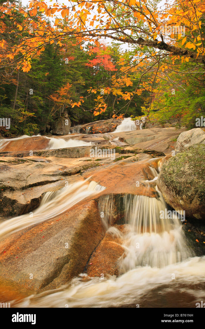Waterfall on Cascade Brook, Beside Cascades-Basin Trail, Appalachain ...