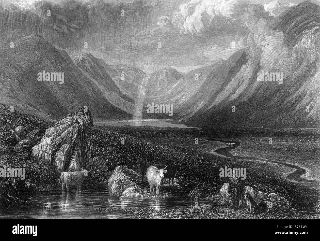 Scotland 1800s engraving hi-res stock photography and images - Alamy