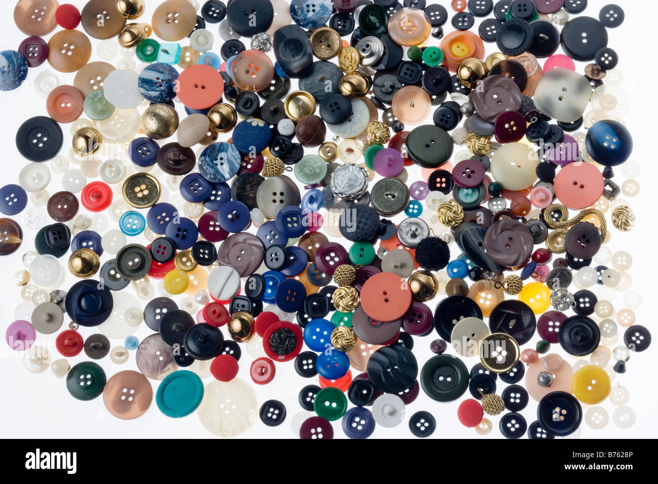 Collection of antique and contemporary buttons Stock Photo - Alamy