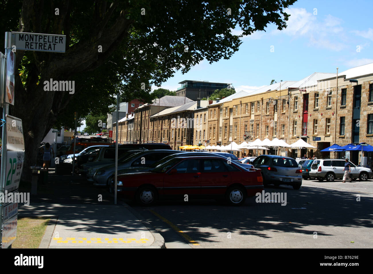 Salamanca Place, Hobart Stock Photo - Alamy