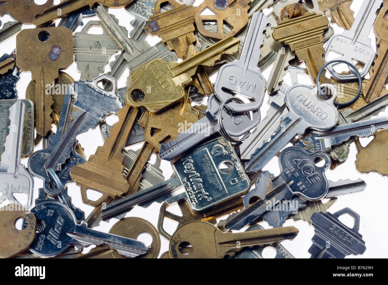 collection of a variety of keys Stock Photo - Alamy