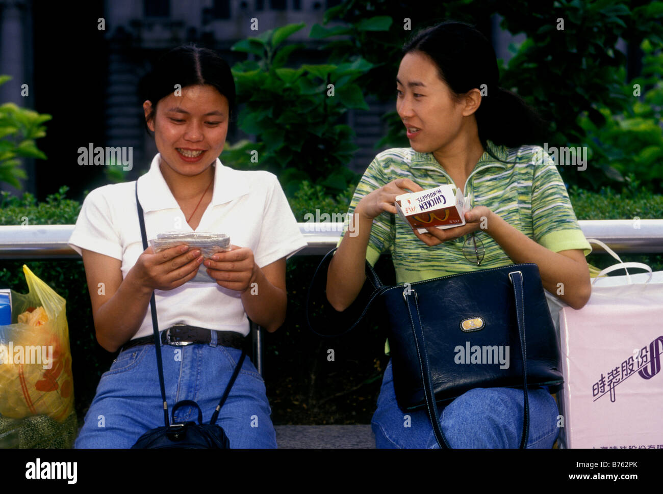 2, two, Chinese people, Chinese women, adult women, women, friends ...