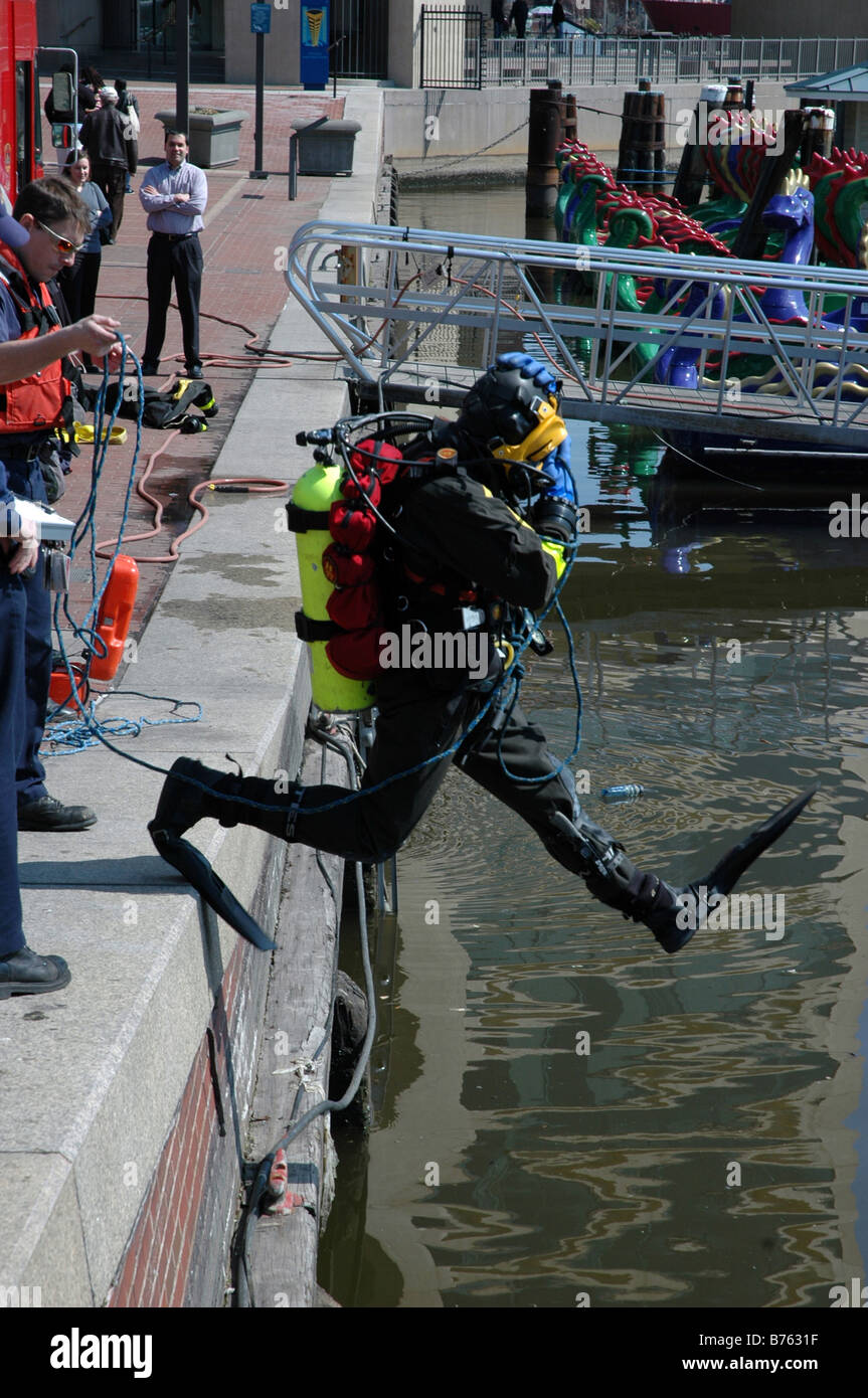 This is an image of a rescue diver in Baltimore Stock Photo - Alamy