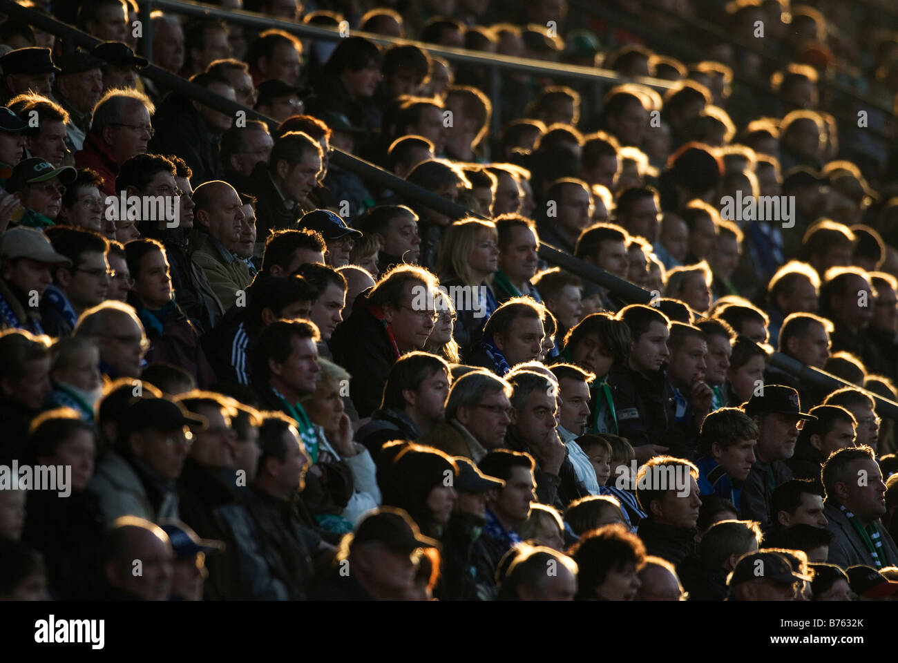 stadium crowd in german Bundesliga stadium of VfL Bochum Stock Photo ...