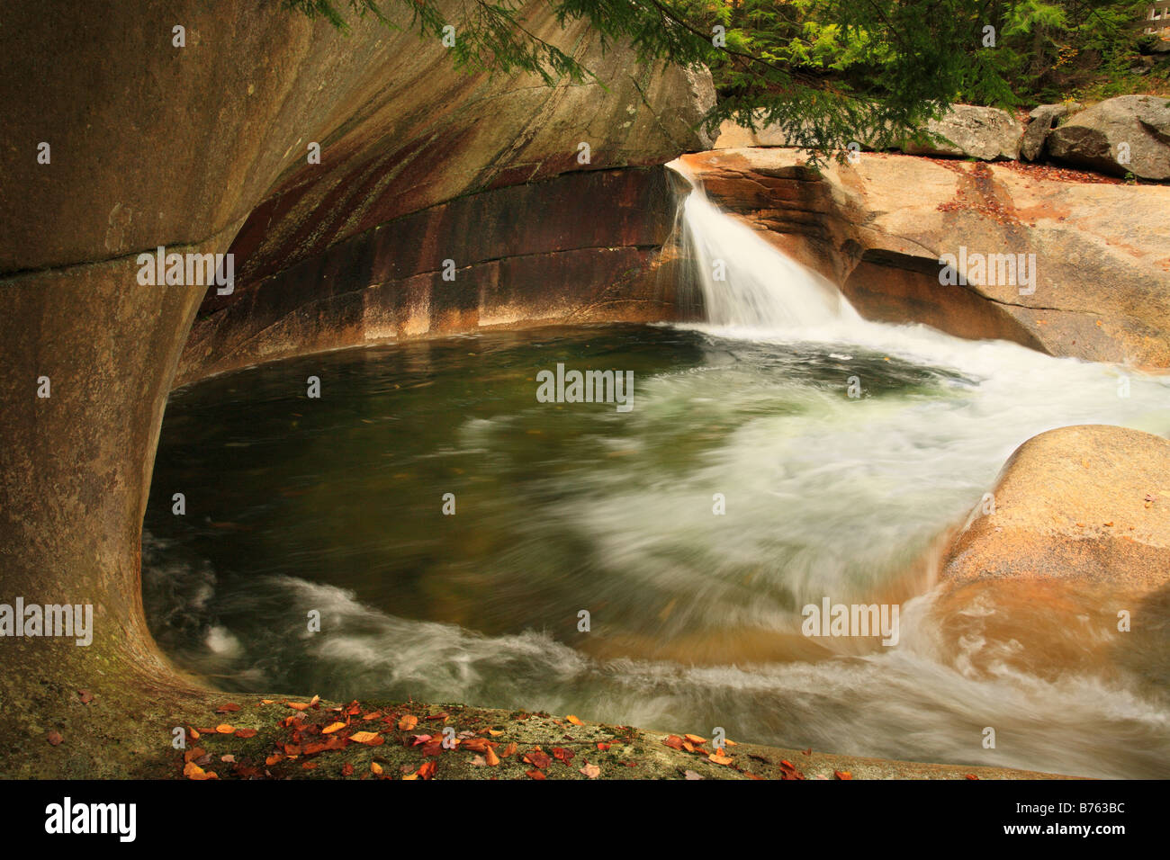 The Basin, Franconia Notch, White Mountains, New Hampshire, USA Stock ...