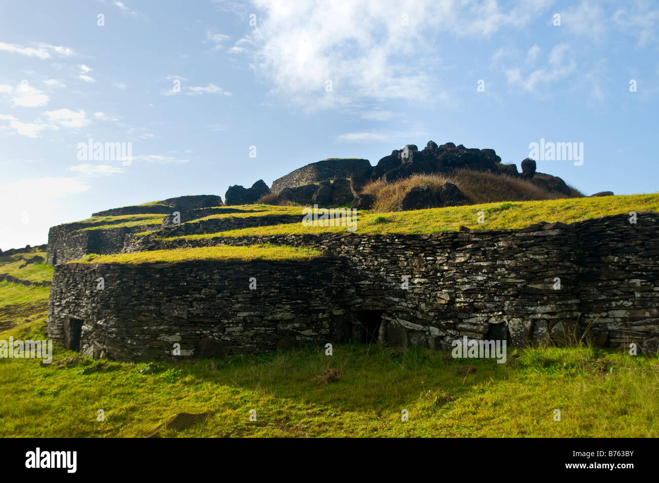 Orongo is a stone village and ceremonial center at the southwestern tip ...