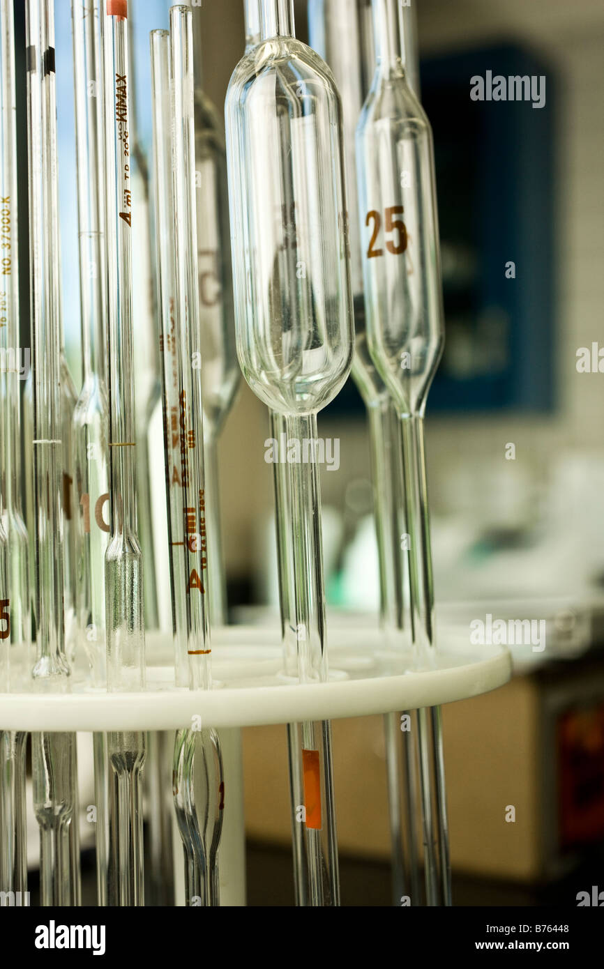 Test tubes in laboratory, close-up Stock Photo - Alamy