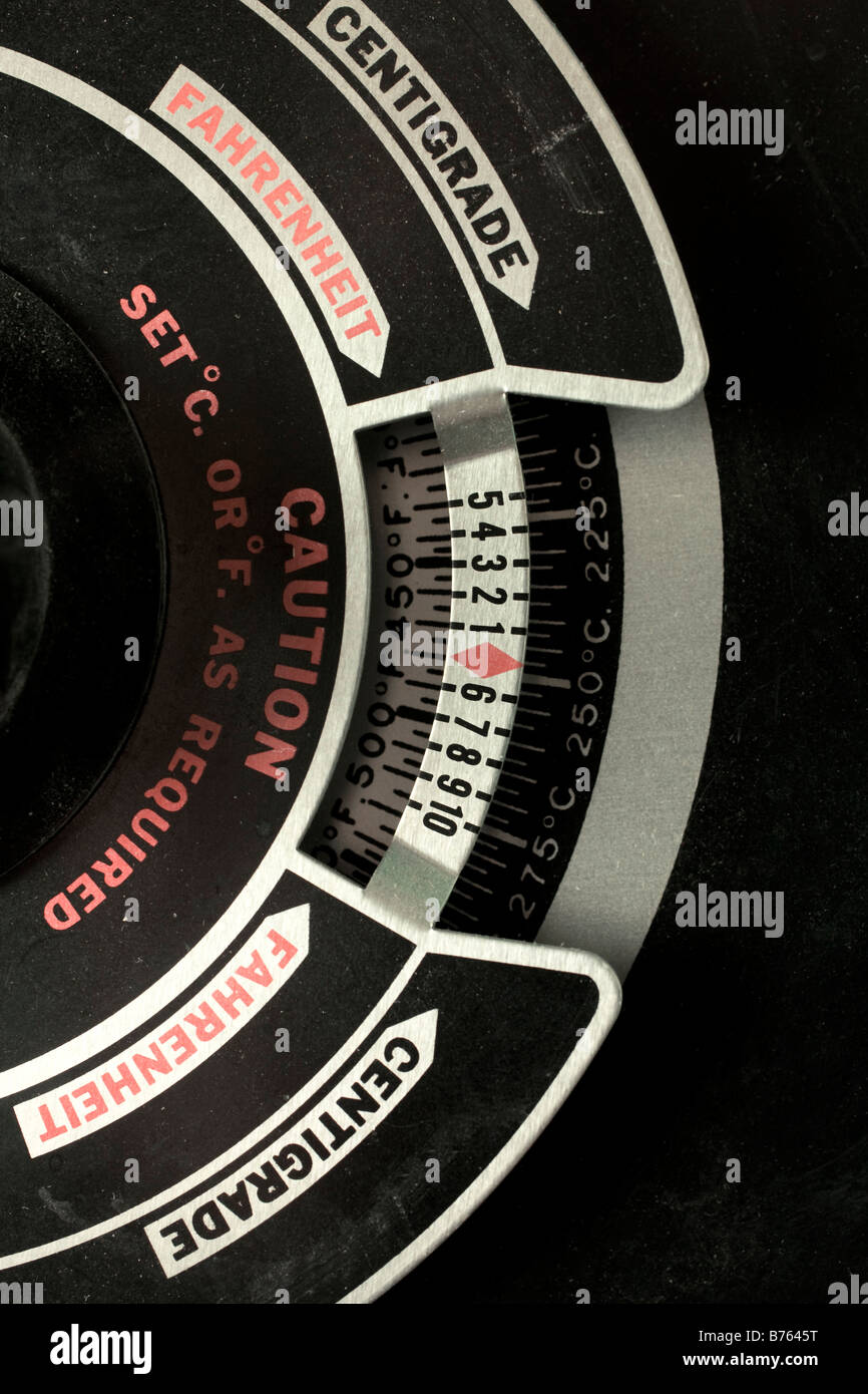 Temperature setting dial for laboratory drying oven Stock Photo - Alamy