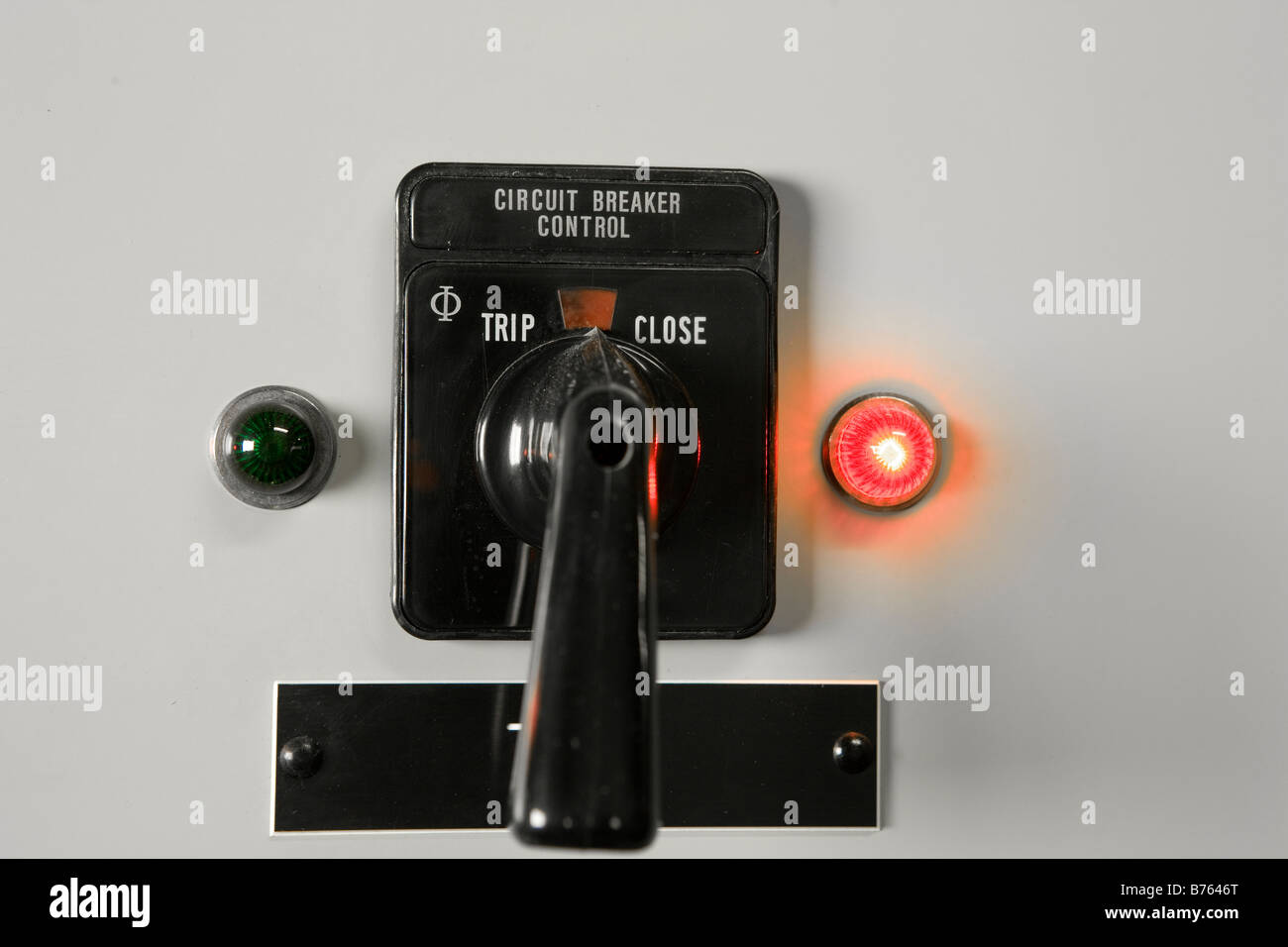 Circuit breaker control Stock Photo - Alamy