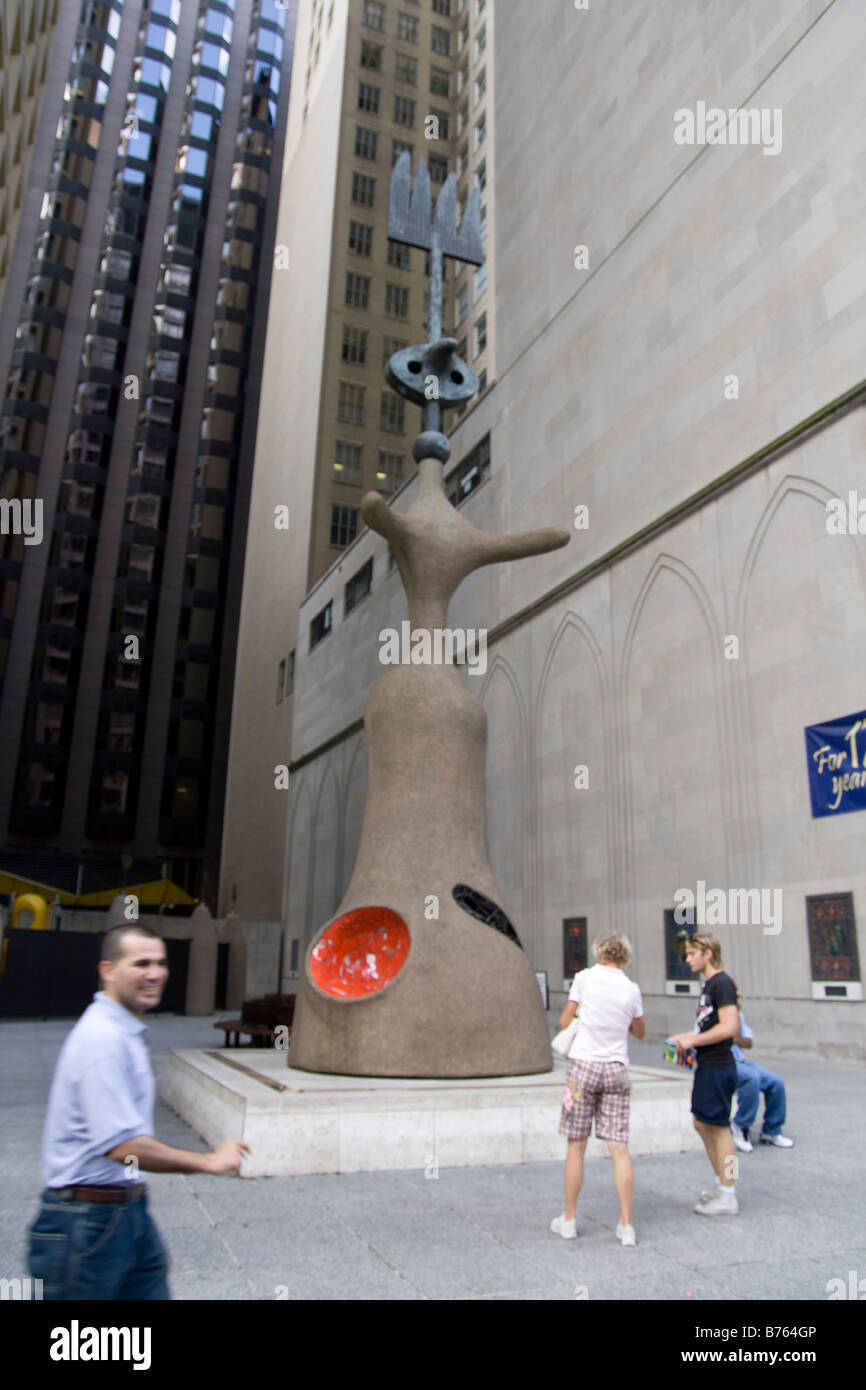 Miro sculpture Chicago downtown city across from Daley Plaza Stock ...