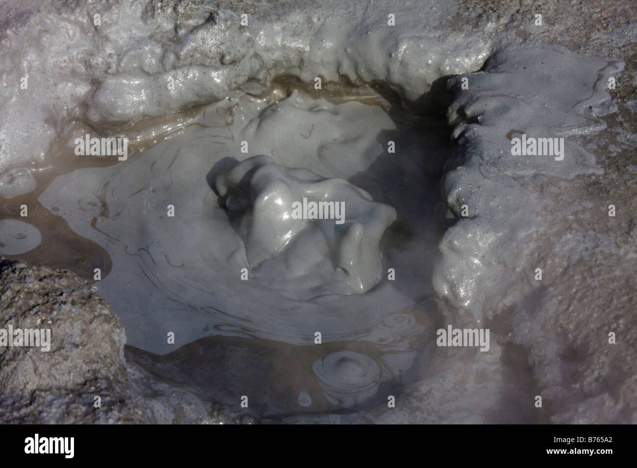 Hot mud detail at Seltun geothermial area Iceland Stock Photo - Alamy