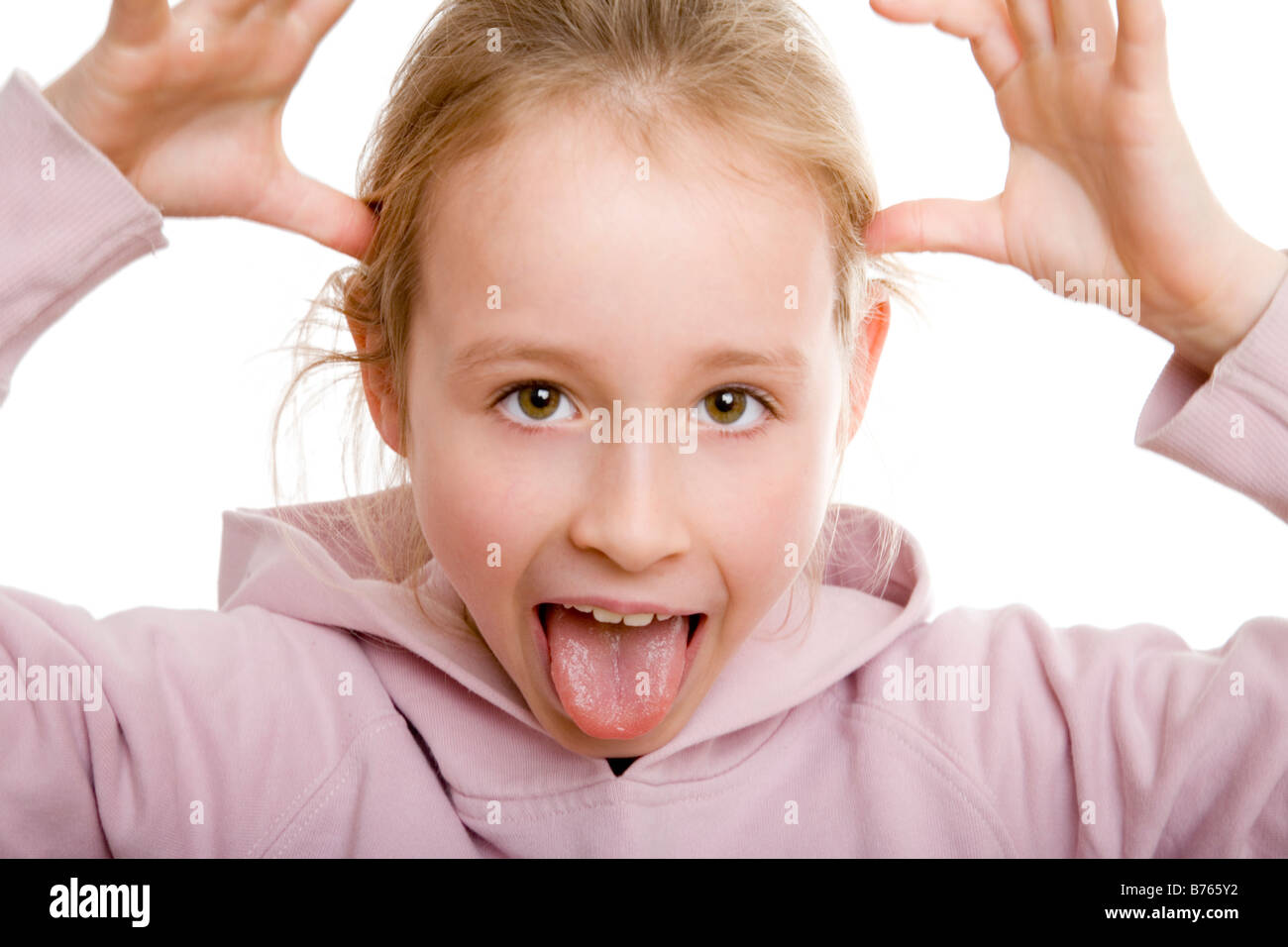 girl make fun Stock Photo - Alamy
