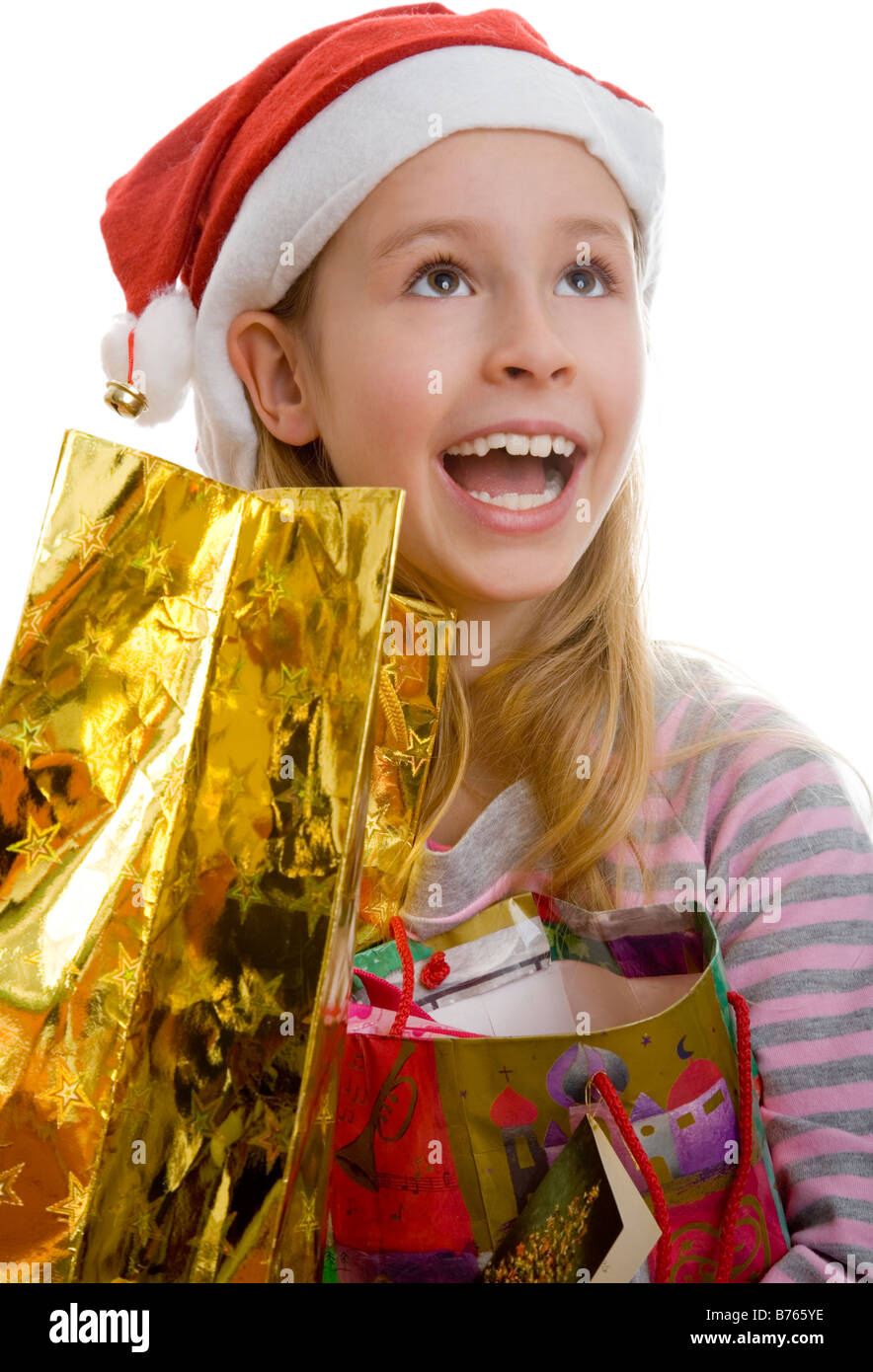 girl with present Stock Photo - Alamy