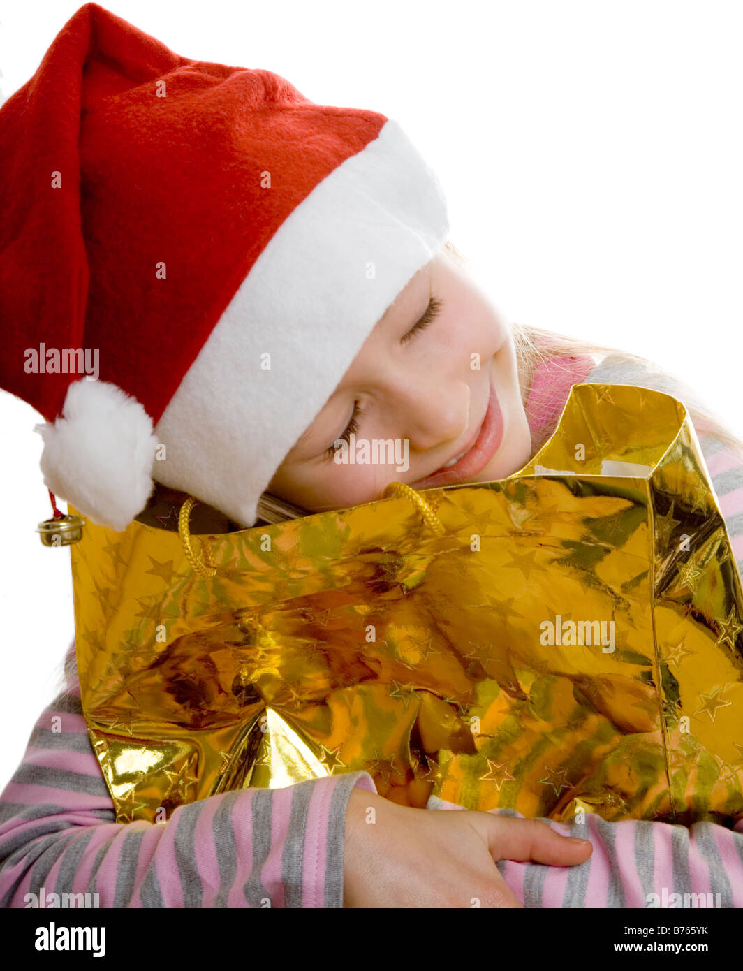 girl with present Stock Photo - Alamy