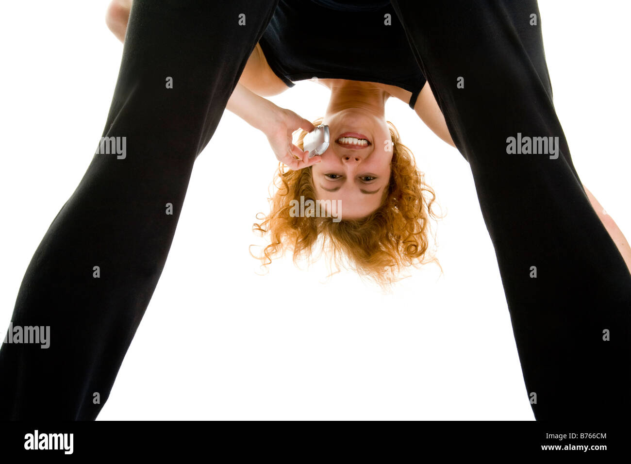 woman calling funny Stock Photo - Alamy