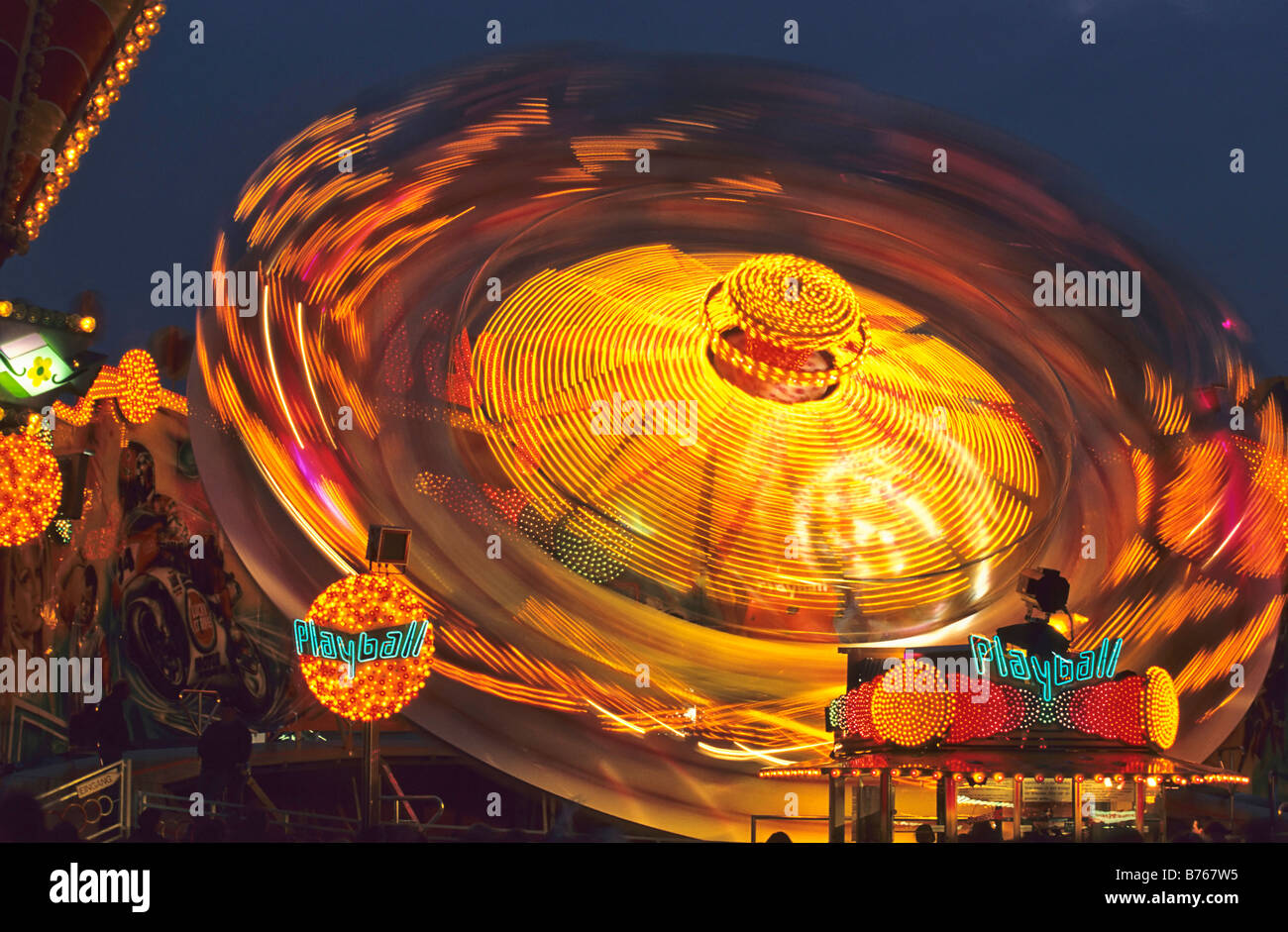 october festival fairground ride munich folk festival bavaria germany ...