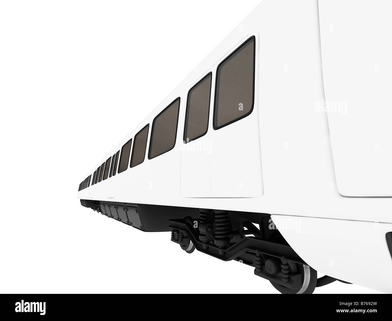 isolated train on a white background Stock Photo - Alamy