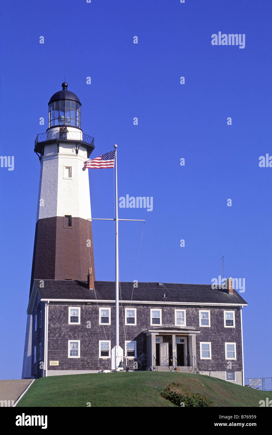 Montauk Lighthouse, Montauk Point, Long Island, New York Stock Photo ...