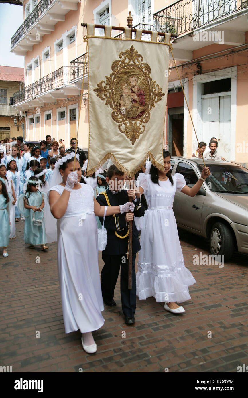 Catholic procession dedicated to Virgin Mary on the Immaculate ...