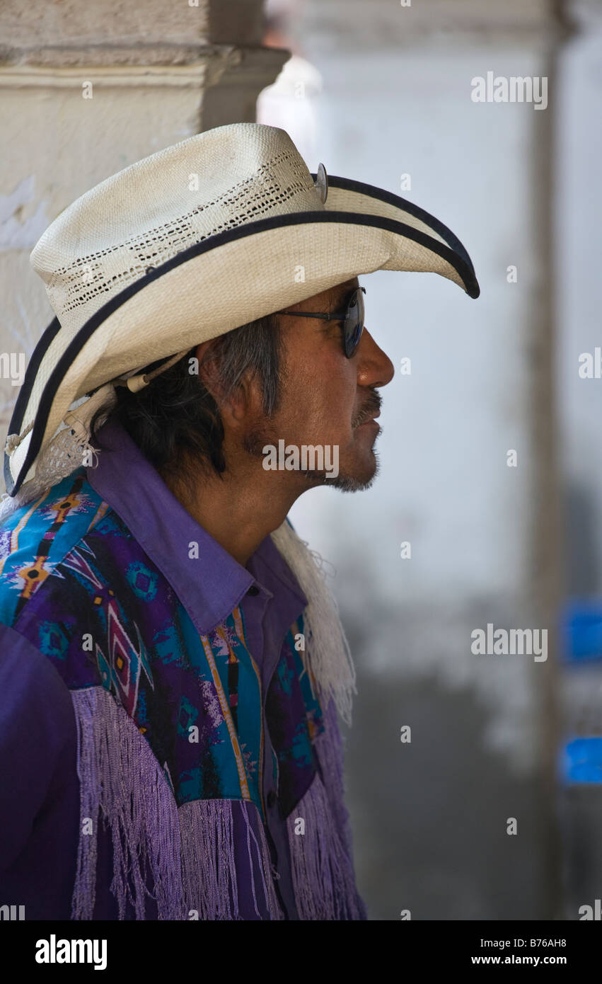 A CABALLERO or Mexican cowboy dresses in his finest at the festival of ...